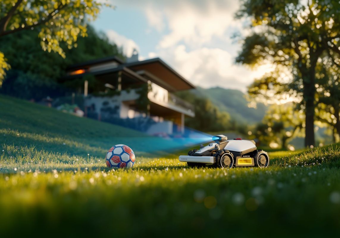 LUBA 2 Mini AWD 800: Perimeter Wire Free Robot Lawn Mower | Luba Baltics